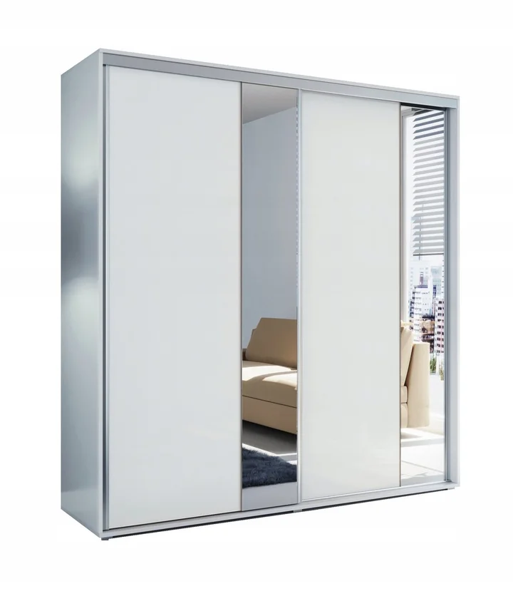 Meble Skąpski Szafa przesuwna Sandra 230/245/62 dużo kolorów - Lamoda.pl