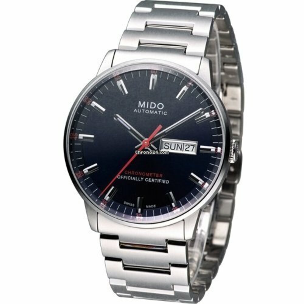 Mido, Commander II Chronometer Czarny, male, Mido