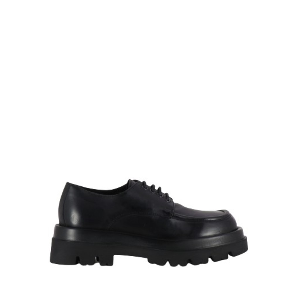 Lemaré, Leather derby shoes 2469 Czarny, female, Lemaré