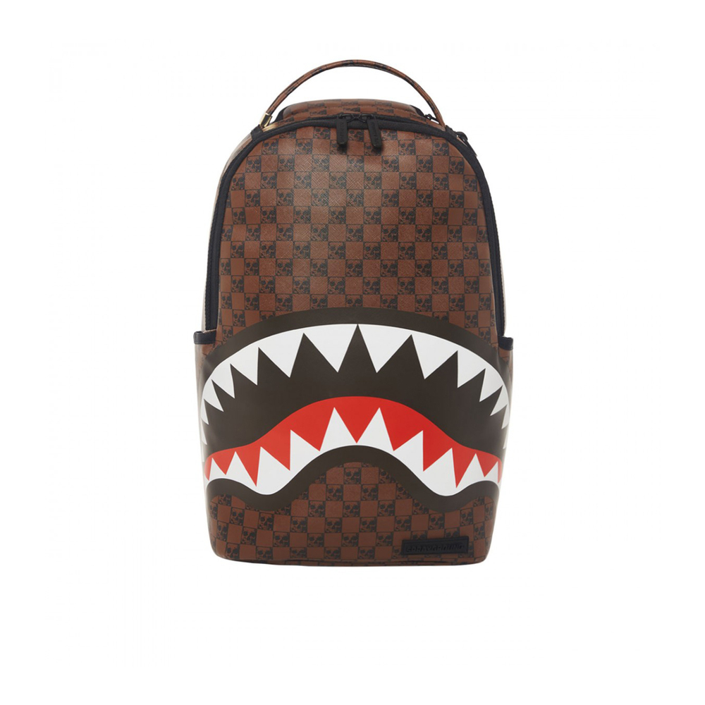 Sprayground, Skull Check Backpack Brązowy, male, Sprayground