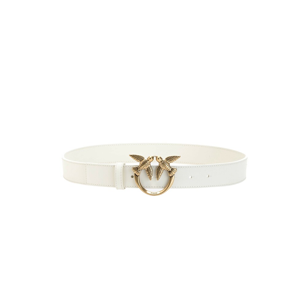 Pinko, Love Berry Simply Belt H3 Vit. Seta Biały, female, pinko Pinko, Love Berry Simply Belt H3 Vit. Seta Biały, female, pinko