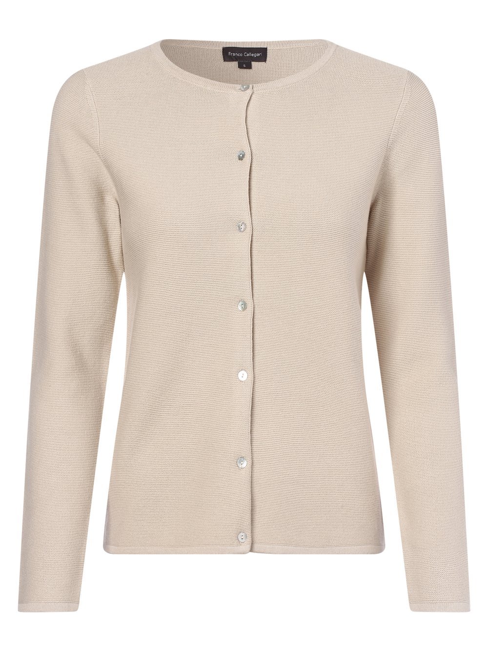 Franco Callegari - Kardigan damski, beżowy Franco Callegari