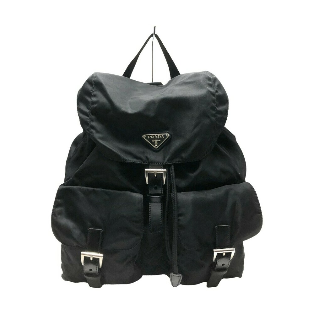 Prada Vintage, Pre-owned Backpack Czarny, female, Prada Vintage