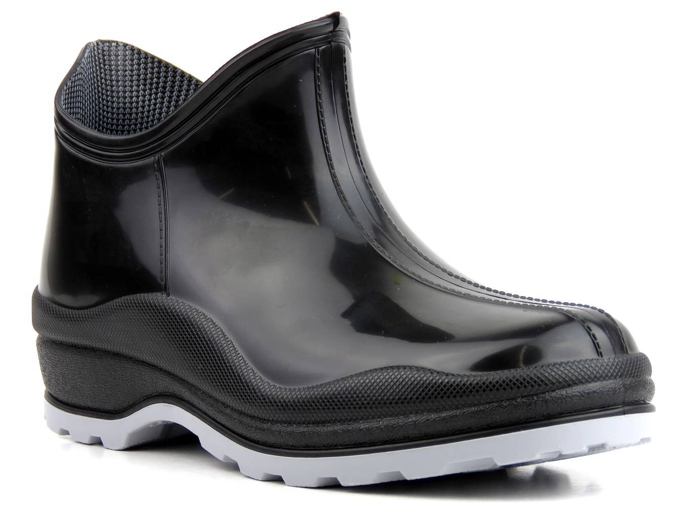 Niskie kalosze damskie z gumy - REALPAKS BG-4/2, czarne Realpaks