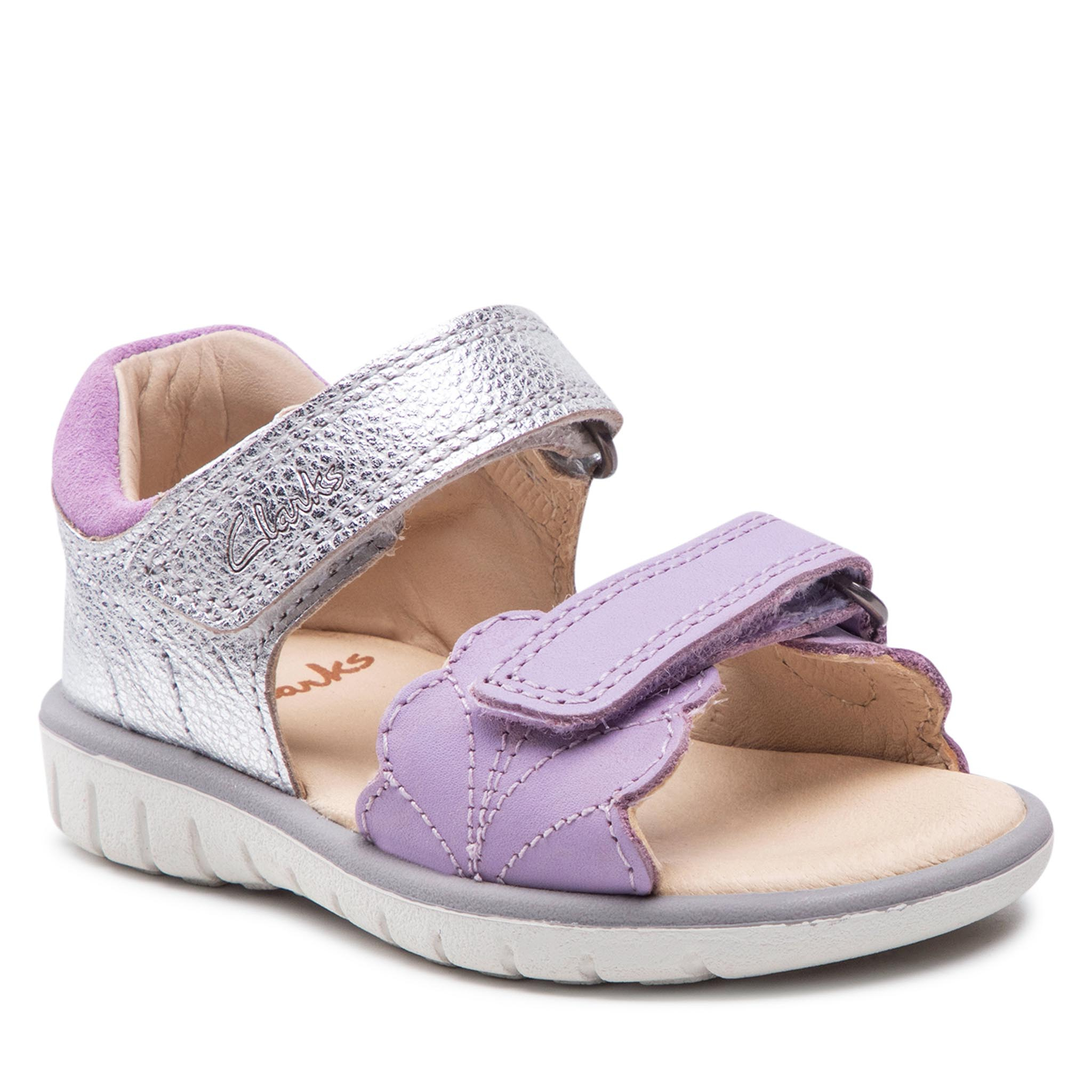 Sandały CLARKS - Roam Wing T. 261660946 Lilac Combi Clarks