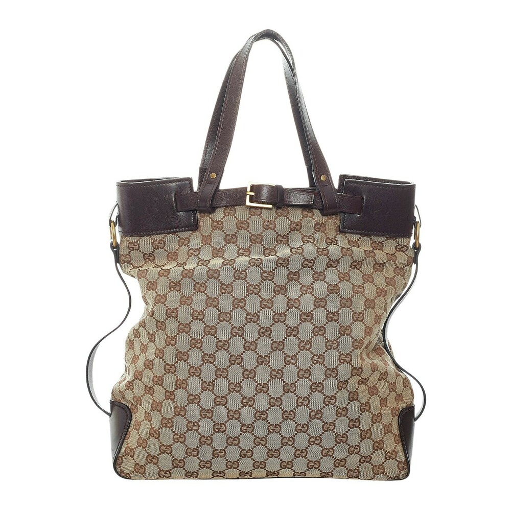 Gucci Vintage, Pre-owned Tote Bag Brązowy, female, Gucci Vintage