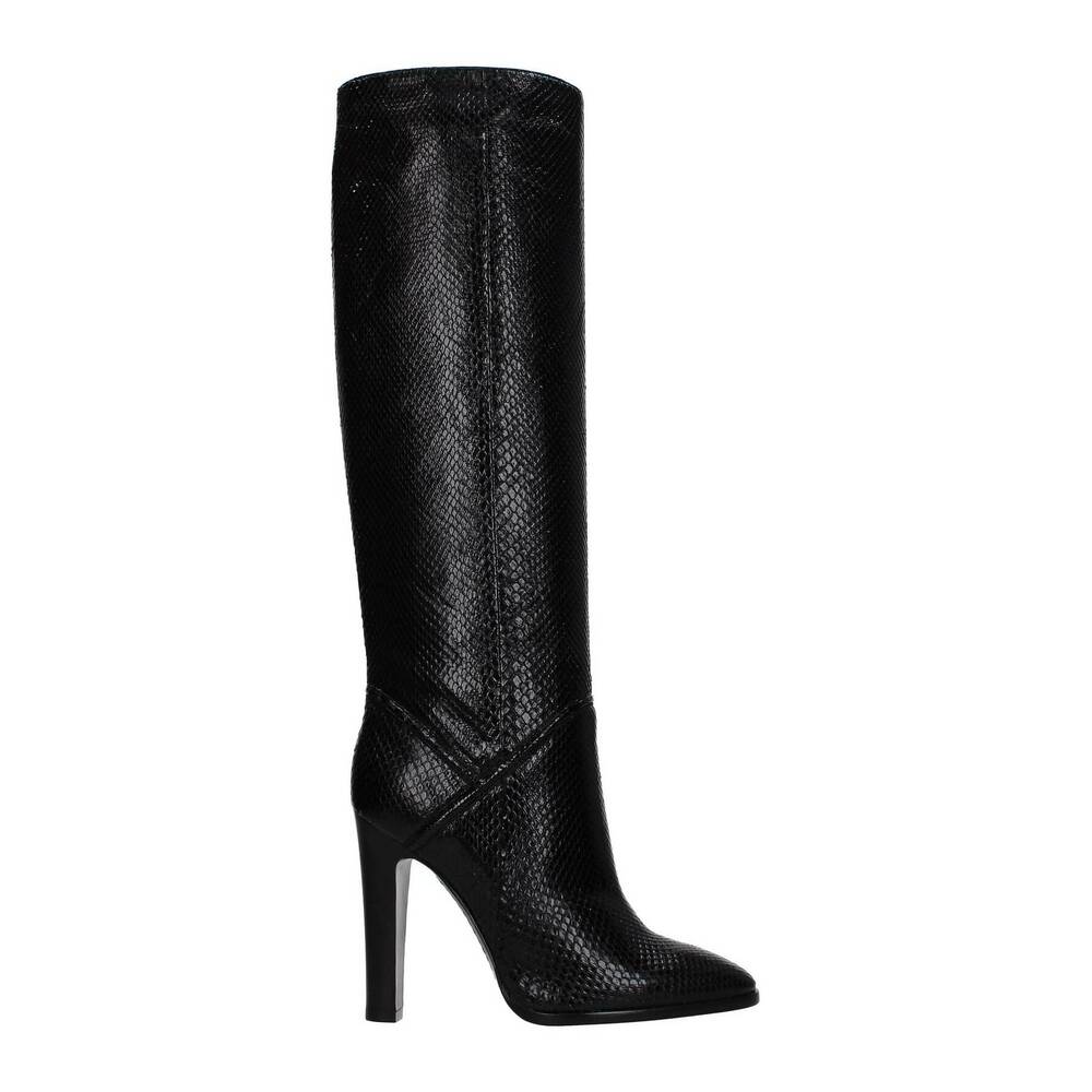 Celine, Boots claude Leather Python Czarny, female, CELINE