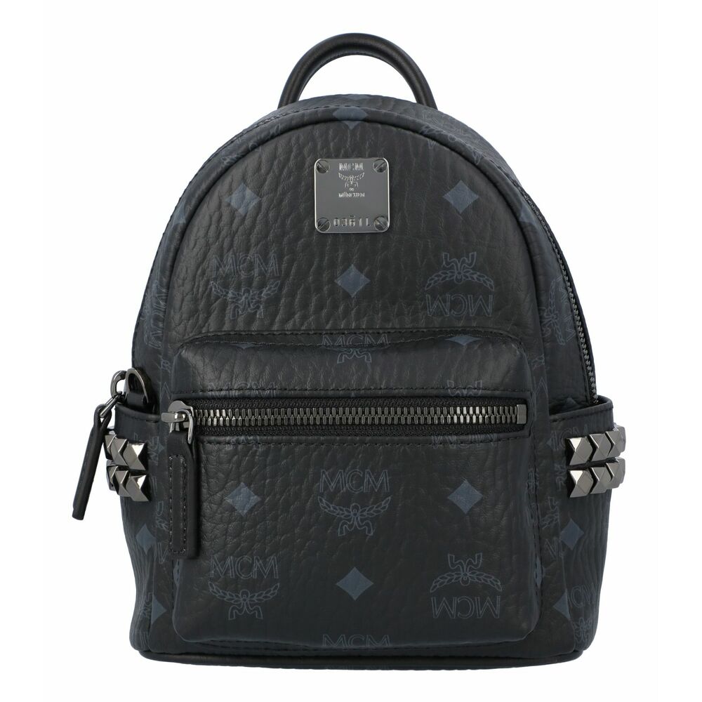 MCM, Micro Stark Side Studs Backpack Czarny, female, MCM