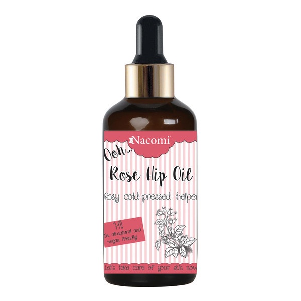 Nacomi Rose Hip Oil olej z dzikiej róży z pipetą 50ml Nacomi