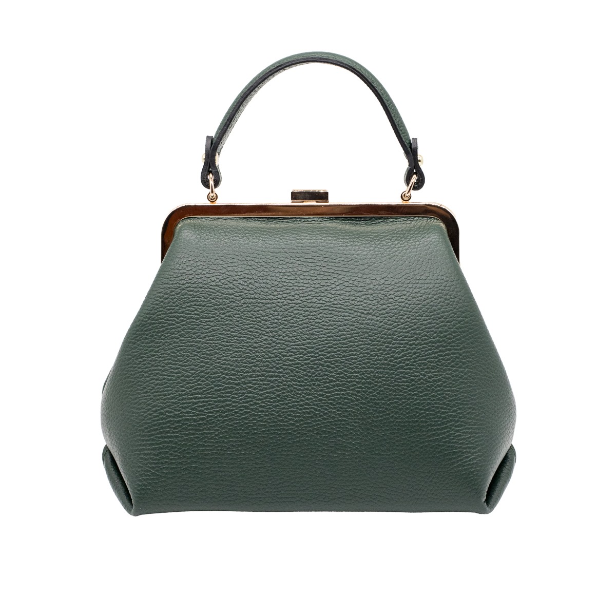 Rafallo Elegancka torebka Lily typu babcinka Zielona Skóra - Lamoda.pl