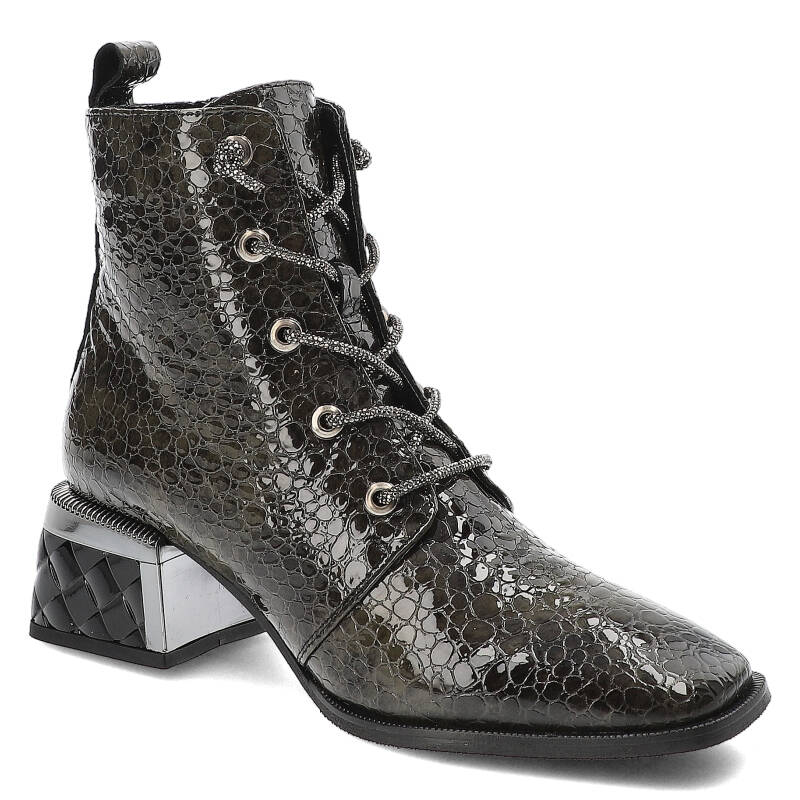 Zielone Botki Venezia Modne Buty Damskie - Lamoda.pl