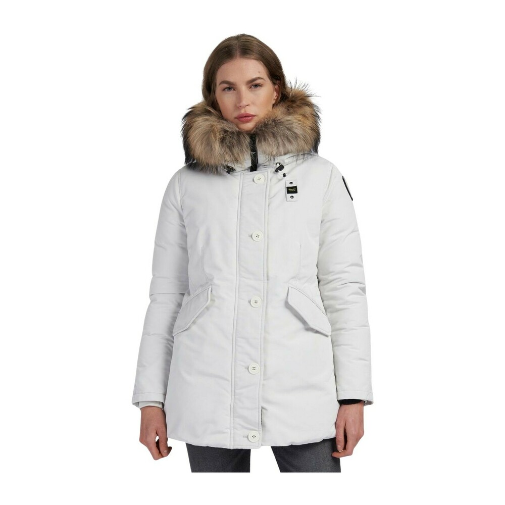 Blauer, Parka 03375 Biały, female, Blauer