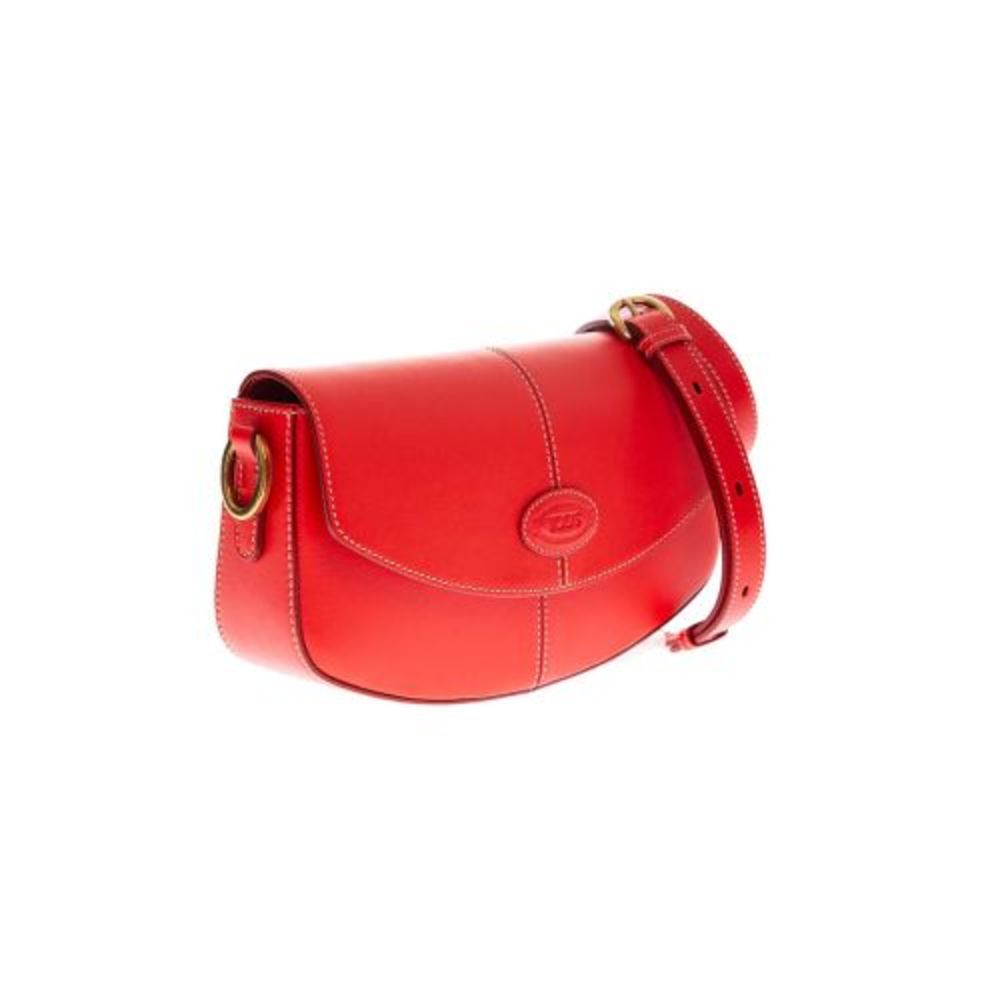 Tod's, C-torba - naturalna skóra worek regulowany pasek Czerwony ...