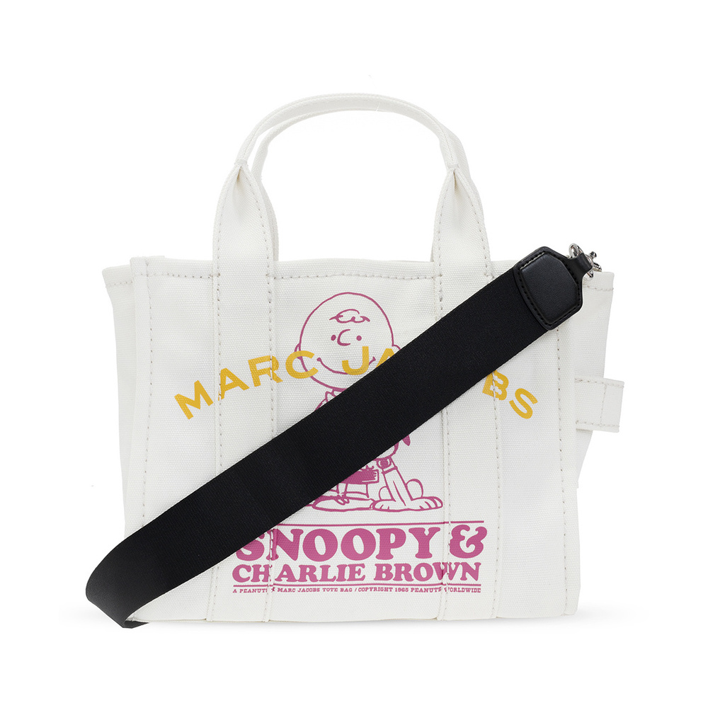 Marc Jacobs, Peanuts X Marc Jacobs The Snoopy Mini Tote Bag Biały ...