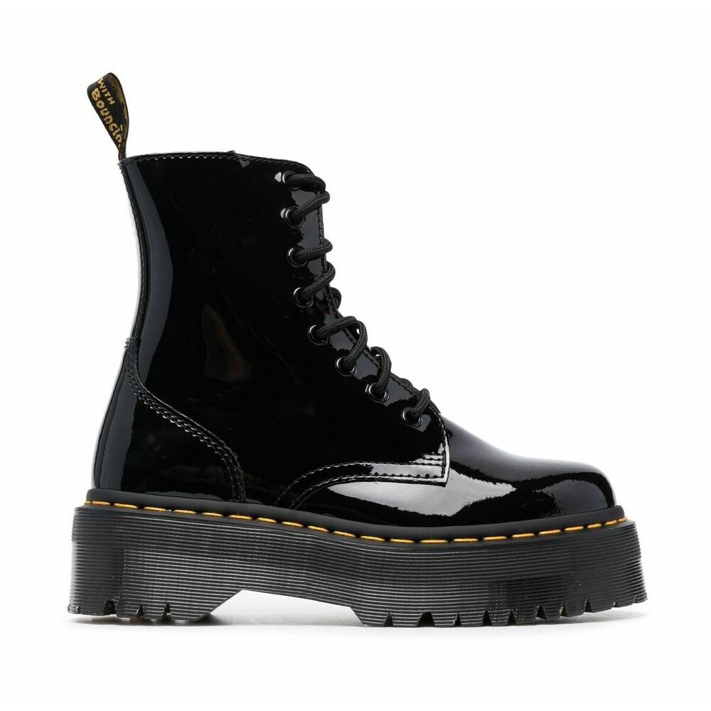Dr. Martens, Jadon Patent Leather Platform Boots Czarny, female, Dr ...