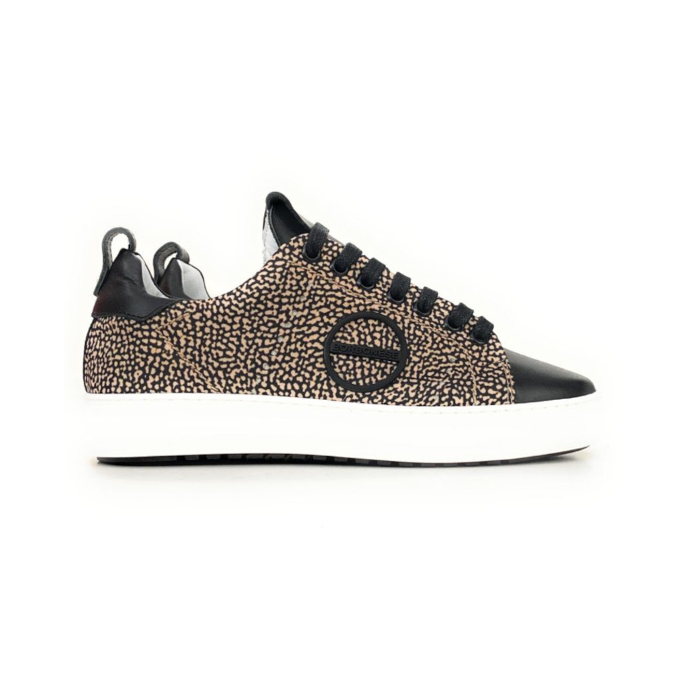 Borbonese, Sneakers in Pelle Brązowy, female, Borbonese