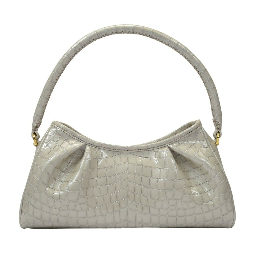 Elleme, Dimple Bag in Croco Leather Szary, female, Elleme