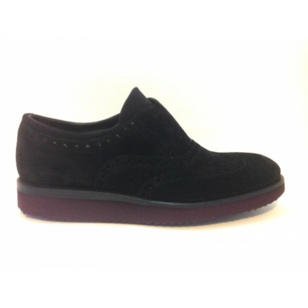 Barracuda, Scarpe brogue scamiciata velour Czarny, male, Barracuda