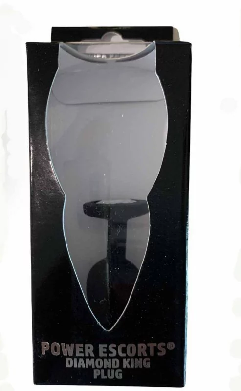 Boss Of Toys Plug-Diamond King Butt Plug - Silicone Black Large Clear ...