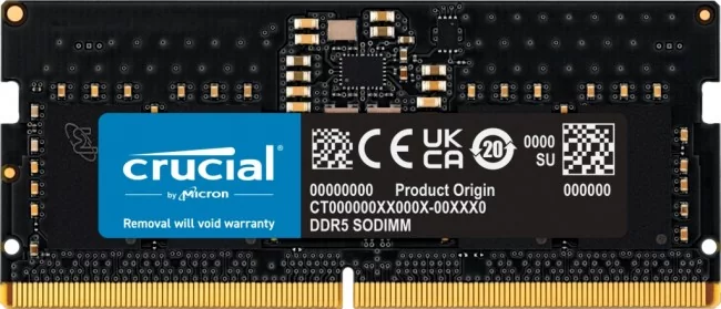 RAM 8GB Crucial SO-DIMM DDR5 4800MHz PC5-38400 | CT8G48C40S5 - Ceny i opinie na Skapiec.pl