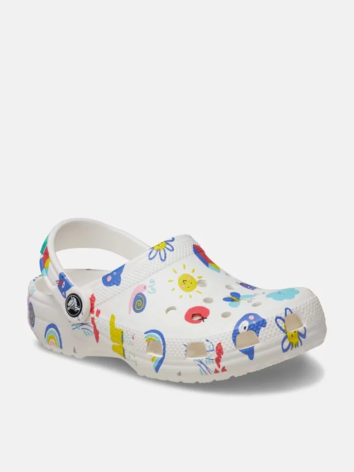 Crocs Chodaki "Classic Doodle" w kolorze białym - Ceny i opinie na ...
