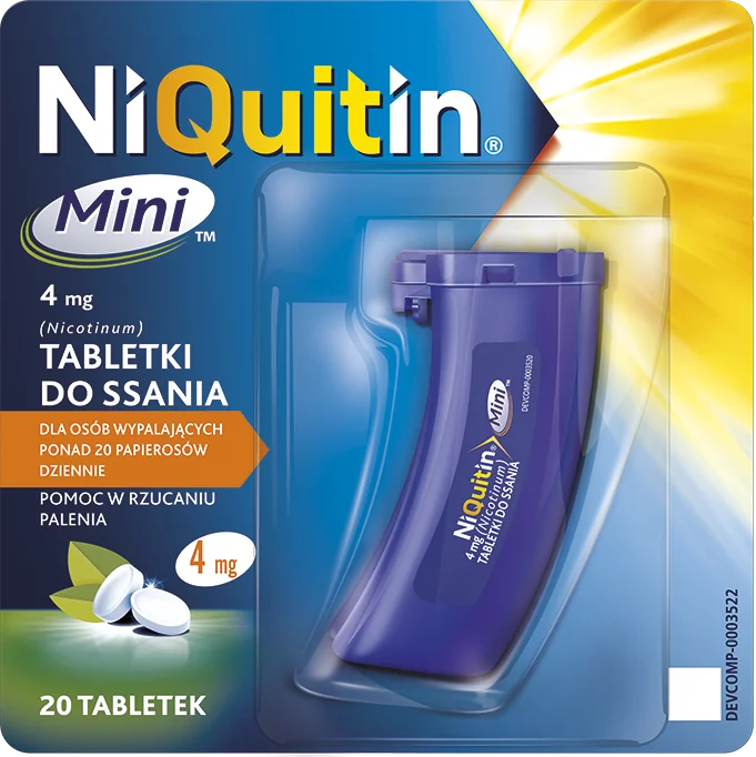 GlaxoSmithKline NiQuitin Mini 4mg 20 szt. - Ceny i opinie na Skapiec.pl