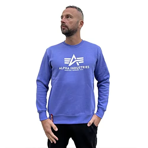 ALPHA INDUSTRIES Podstawowe Spodnie Sweter, Elektryczny fioletowy, XX ...