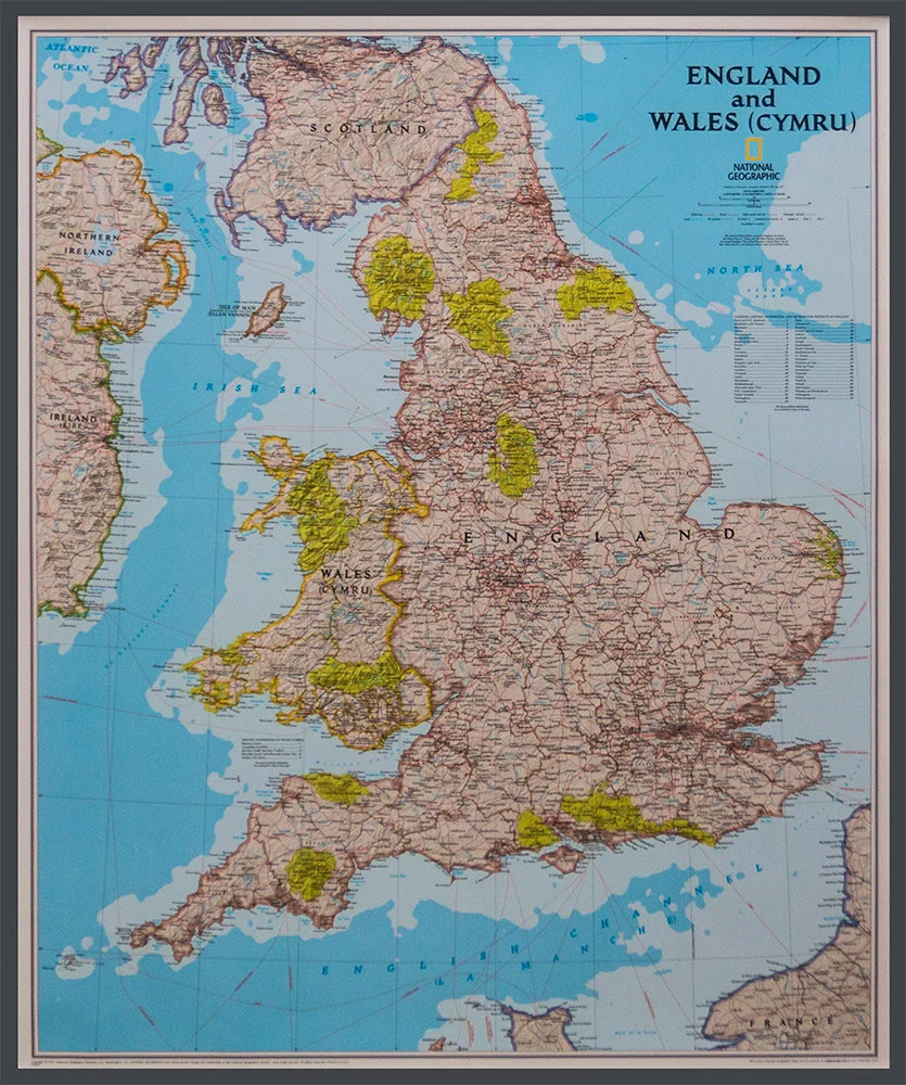 National Geographic, Anglia i Walia Classic mapa ścienna polityczna na ...