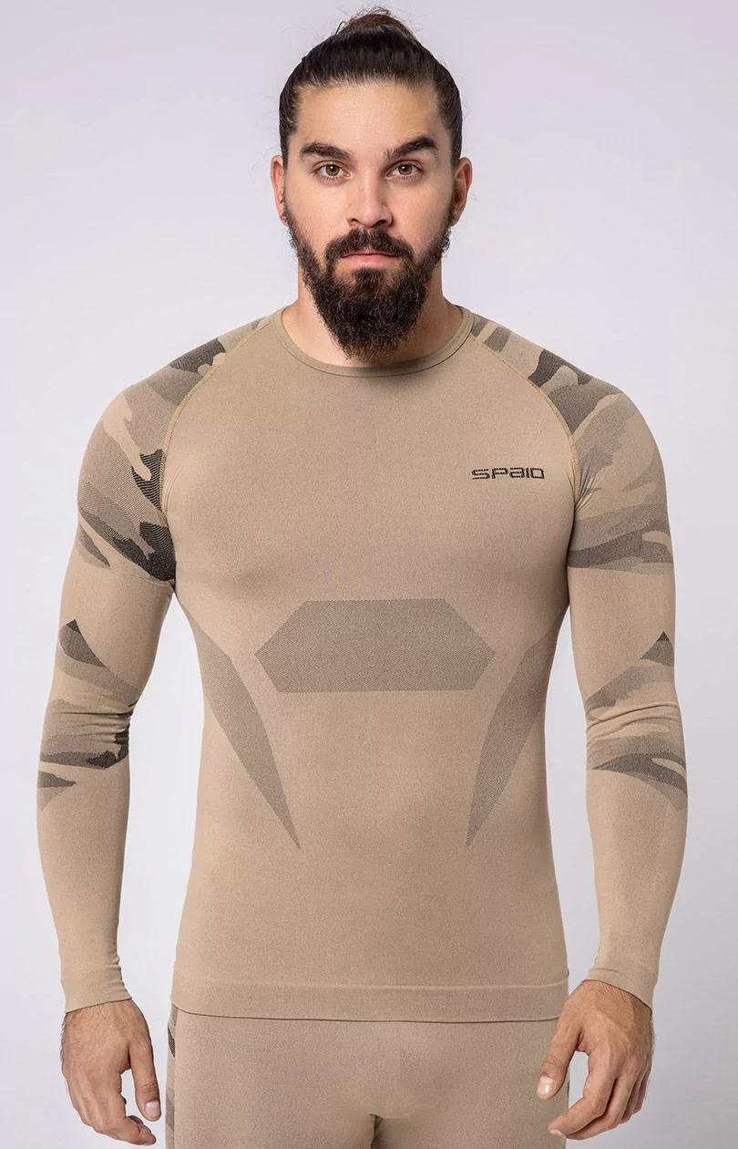 SPAIO D/R TACTICAL koszulka męska, Kolor piaskowy, Rozmiar L, Spaio ...