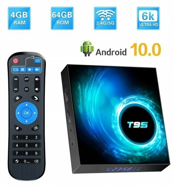 SMART TV BOX T95 2/16GB Android 10 KODI Netflix 6K - Ceny i opinie na Skapiec.pl