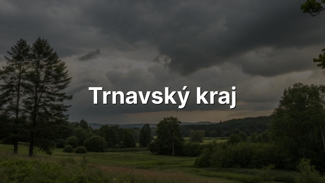 Počasie v Trnavskom kraji: Nedeľa prinesie dážď a teploty do 11 °C (9. 11. 2025) | Azet Počasie