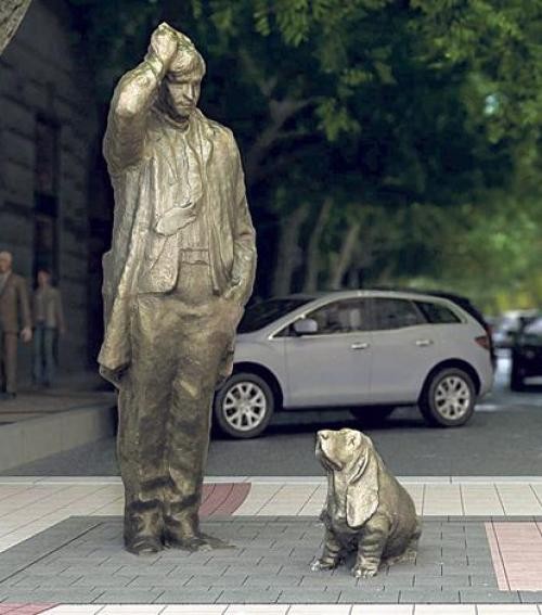 Ilyen lesz a Columbo-szobor - Blikk