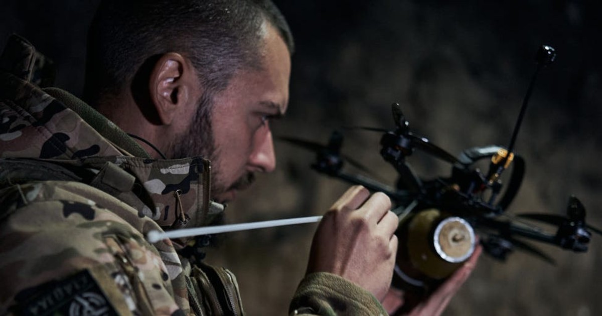 Video from Ukraine shows exploding drones flying into open hatches on ...