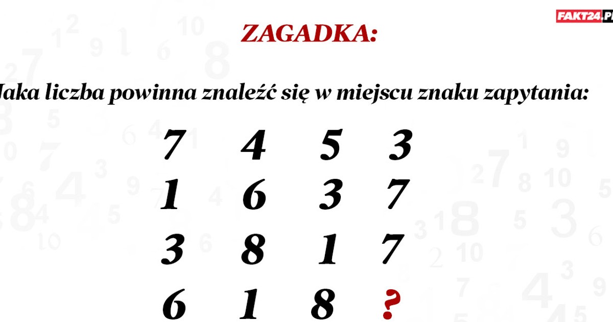 Zagadka logiczna