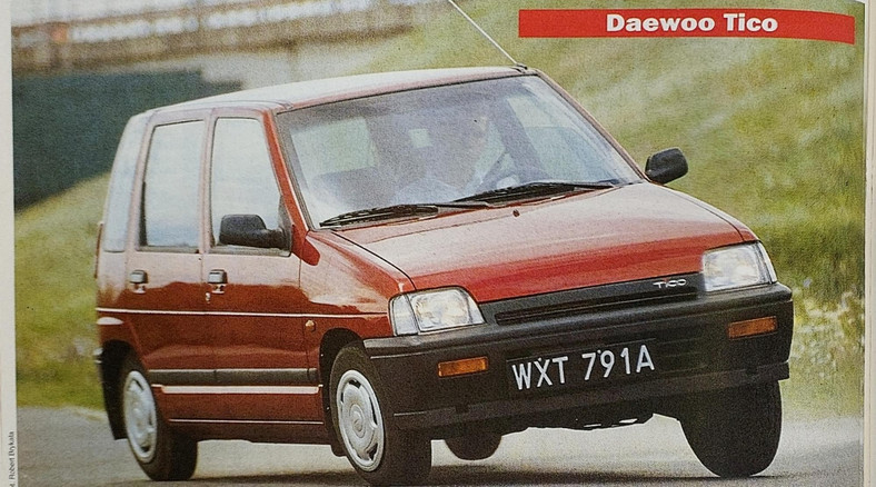 Daewoo Tico wygrywało z Fiatem Cinquecento. Był to kandydat na auto ...
