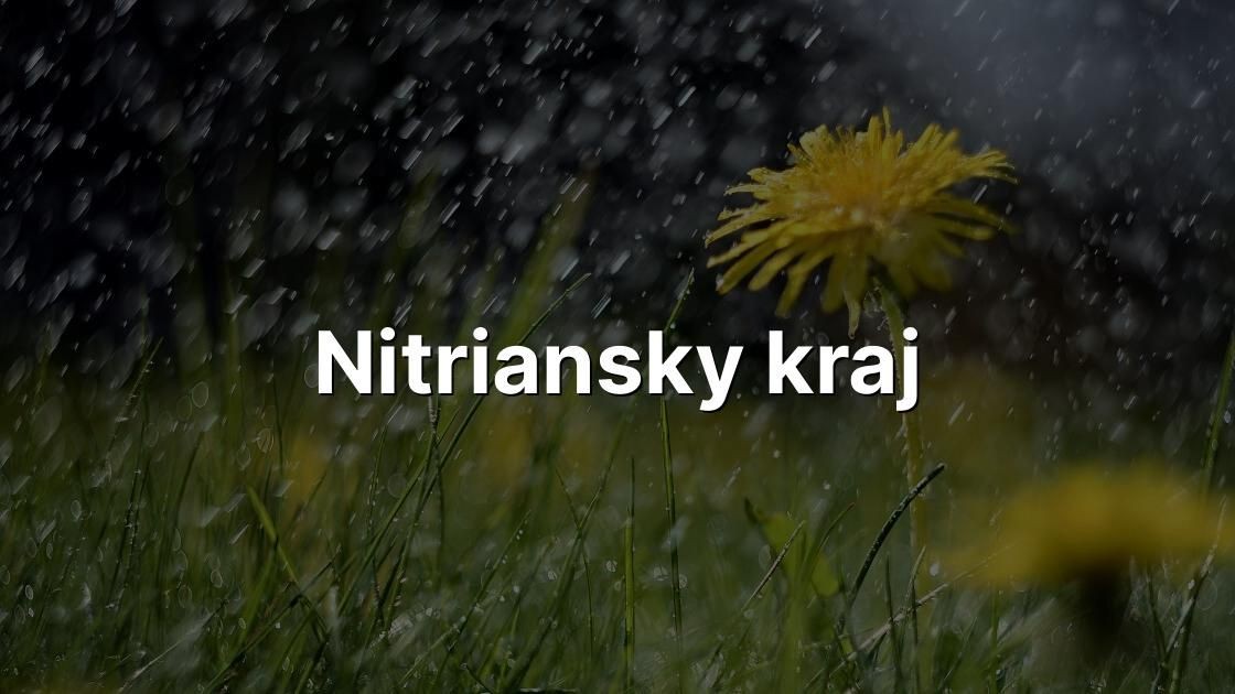 Nitriansky kraj počasie: Čaká nás slnko či dážď? (25. 04. 2025) | Azet Počasie