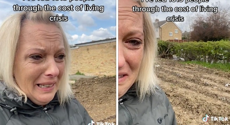 A woman who grows and donates food to those in need said someone dumped ...