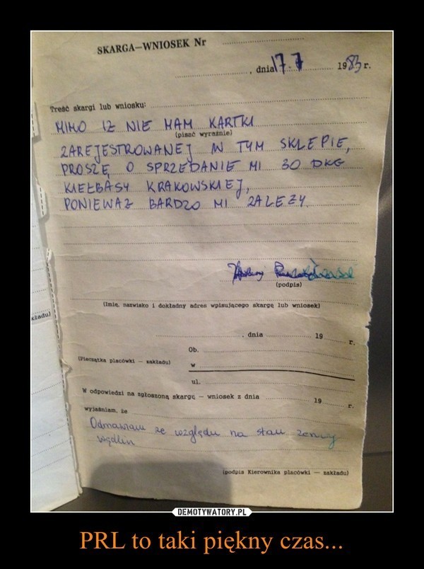 Tak wyglądała codzienność w PRL-u. Najlepsze memy - Kobieta