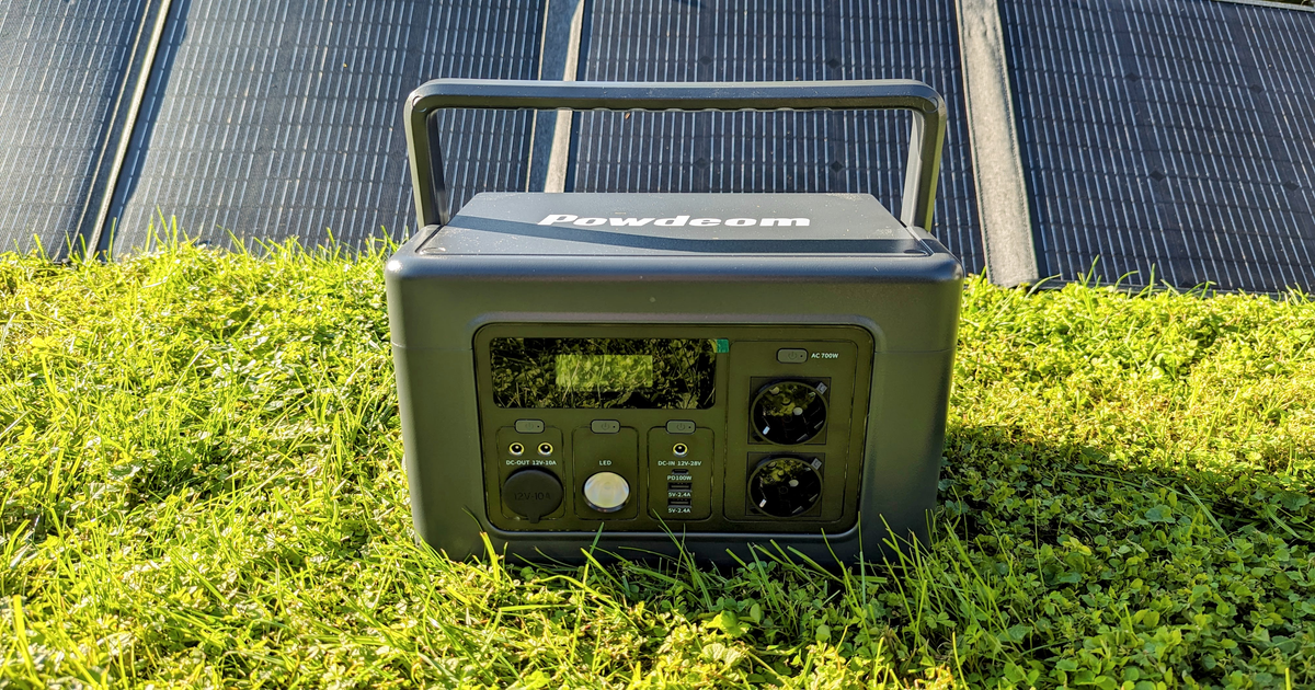 Powdeom EV700 mit LiFePo4 im Test: Powerstation mit 700 Watt & 616 Wh ...