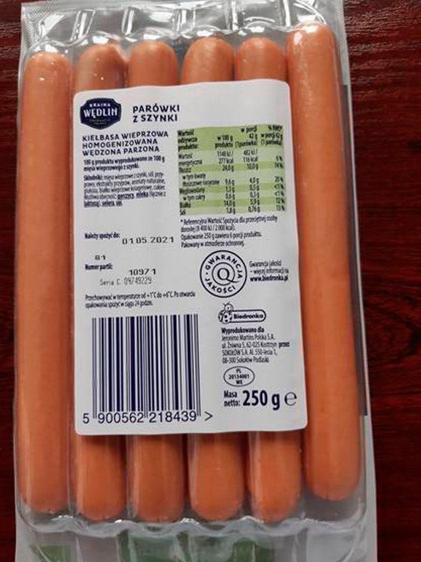 Parówki z Biedronki wycofane z powodu bakterii wywołującej listeriozę Parówki z Biedronki wycofane z powodu bakterii wywołującej listeriozę