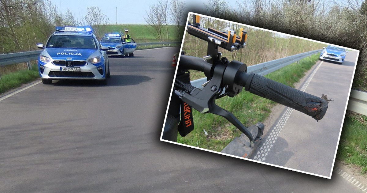 Wypadek na hulajnodze w Przydworzu. Nie żyje 17-latka