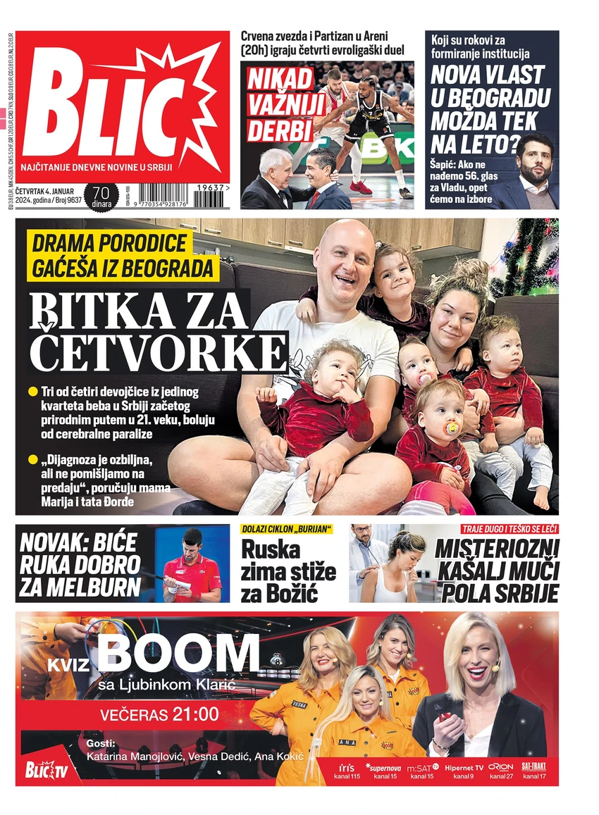 Naslovna strana za 4.1. - Blic