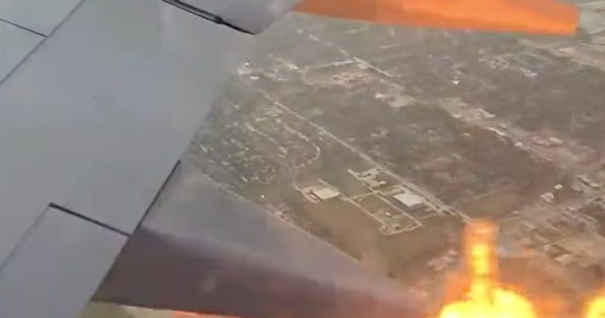 Southwest passenger's video shows plane's engine spitting out flames ...