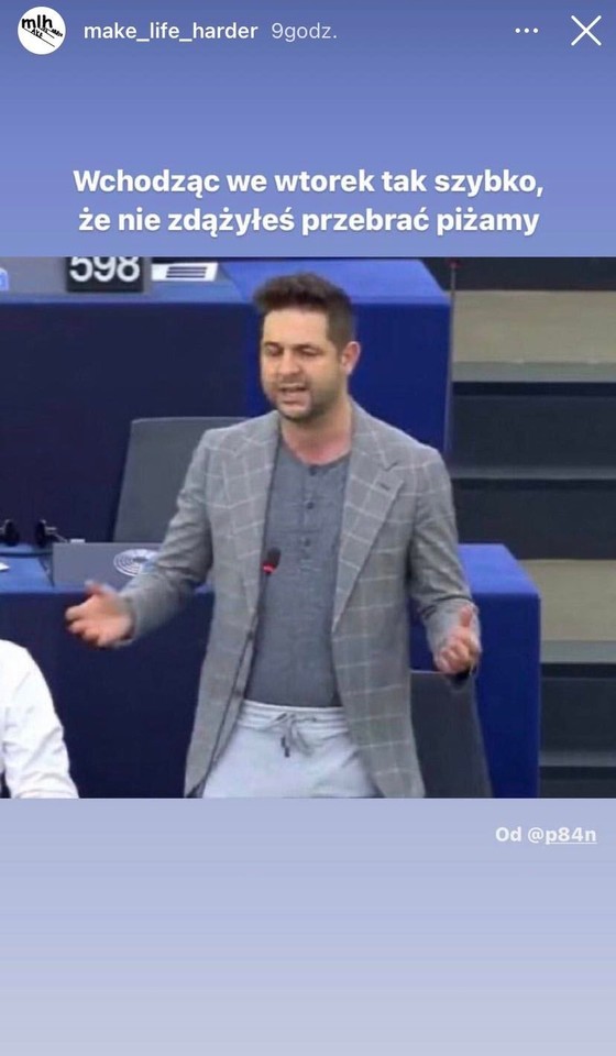 Patryk Jaki przyszedł w dresie do europarlamentu. Najlepsze memy ...