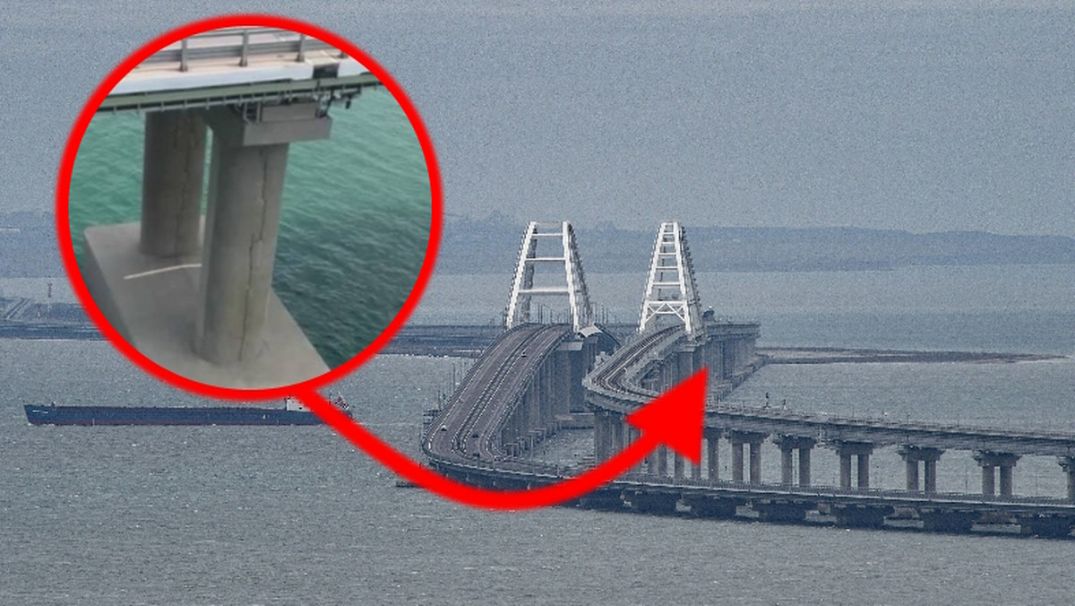 Most Krymski się sypie? Zdjęcia pokazują pęknięcia - Wiadomości