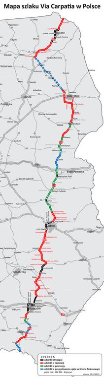 Via Carpatia: droga S19 Lasy Janowskie - Zdziary gotowy i do użytku