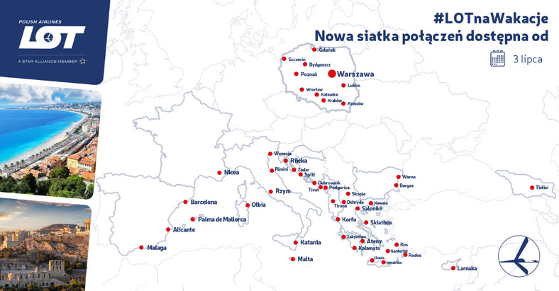 Wakacje 2020. Oferta PLL LOT - kierunki, ceny, bezpieczeństwo podróży - Podróże