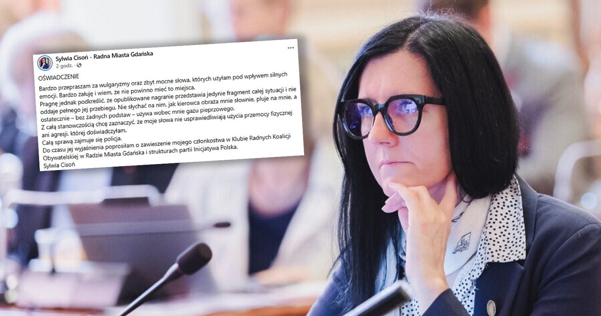 Sylwia Cisoń przeprasza za słowa do imigranta. W tle nagranie