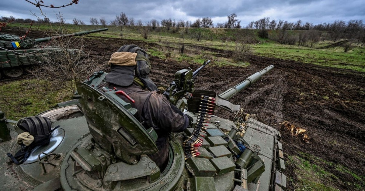 Video captures an anti-tank ditch swallowing a vehicle, showing one of ...