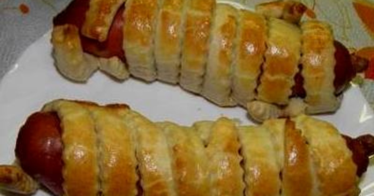 Tésztába göngyölt virsli recept